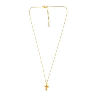 Dansk Copenhagen Glaubensfunken Kreuzkette - - Accessories - Damen - Gelb - ONE SIZE