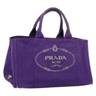 Prada Sac cabas vintage doccasion - Femme - Pre-owned - Violet - Taille: ONE Size
