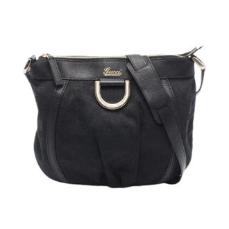 Gucci Pre-owned Abby GG Canvas Leather Shoulder Bag - - Pre-owned - Damen - Schwarzk - ONE SIZE