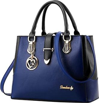 Generic Sac à Main Femme Bandoulière Sac, Pochette Sac portés Main en PU Cuir pour Les Cours, Noir, Cadeau De La Fête des Mères