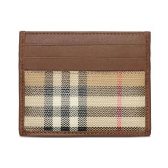 Burberry Porte-cartes Check - Homme - Accessoires - Beige - Taille: ONE Size