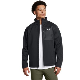 Under Armour Herren ColdGear Infrared Shield 2.0 Soft Shell Mantel, (003) schwarz/weiß, Large Hoch