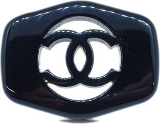 Chanel 1997 Brosche mit CC - Schwarz