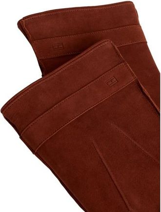 Tommy Hilfiger Hilfiger Flagge Lederhandschuhe - Brown