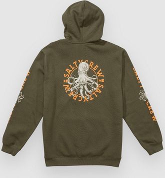 Salty Crew Tentacles Fleece Hoodie dusty olive