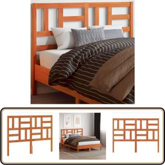 vidaXL Kopfteil Wachsbraun 180 cm Massivholz Kiefer - Holzbett Kopfteil - Kiefernholz Kopfteil - Massiver Kopfteil - Bettkopfteil - Wohnzimmereinrichtung