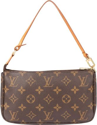 Louis Vuitton Crossbody Bags - Louis Vuitton Canvas Monogram Pochette Accessoire - Gr. unisize - in Braun - f&uuml;r Damen