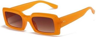 Generic Lunettes De Soleil Carr&eacute;es For Hommes Et Femmes, Id&eacute;ales For Les Sports Plein Air La Conduite, Protection UV400(Orange)