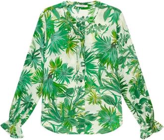 Maliparmi Maliparmi, Femme, Blouses et Chemises, Vert, Taille: 44 FR Chemise Jungle Botanique