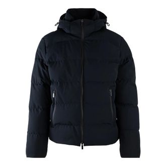 Paul & Shark Homme, Vestes, Noir, Taille: XL Hooded Short Down Jacket
