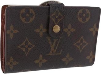 Louis Vuitton Portefeuille bifold en toile Monogram Pre-owned - Femme - Pre-owned - Brun - Taille: ONE Size