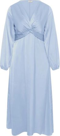 Kaffe Curve KCjamie Robe - Femme - Robes - Bleu - Taille: 54 FR