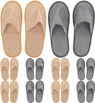 Beaupretty CALLARON Pantoufles de Voyage Pliables Unisexes 10 Paires Chaussures DInt&eacute;rieur R&eacute;utilisables Semelle Antid&eacute;rapante L&eacute;g&egrave;res et Compactes pour H&ocirc;tel Sp