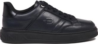 Baldinini Baskets en cuir grain&eacute; - Homme - Chaussures - Bleu - Taille: 40 EU