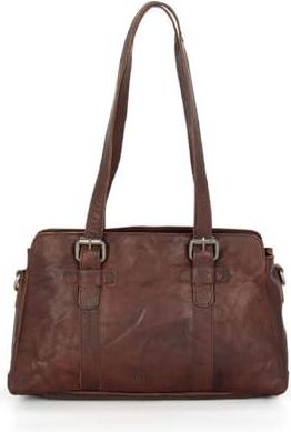 Spikes & Sparrow Oklahoma, Sac à bandoulière Femmes, Marron, 31 x 10 x 19 cm