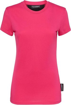 Plein Sport Femme, Tops, Rose, Taille: 38 FR T-Shirt Col Rond