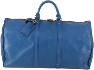 Louis Vuitton unisex, Pre-owned, Bleu, Taille: ONE Size Sac Week-end Pre-owned