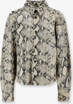 Alysi Python print leather shirt - ALYSI - gender_Woman