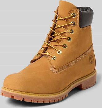 Timberland Schn&uuml;rboots aus echtem Leder