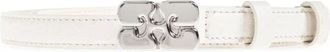 Ganni Femme, Accessoires, Blanc, Taille: M/L Skinny Leather Belt