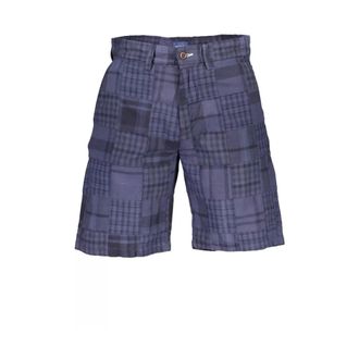 GANT Homme, Shorts, Bleu, Taille: W30 Jean Bermuda en Coton avec Logo