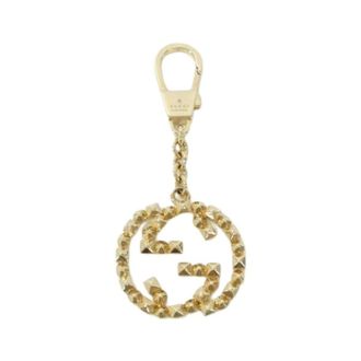 Gucci unisex, Pre-owned, Jaune, Taille: ONE Size Pre-owned Canvas Keyring