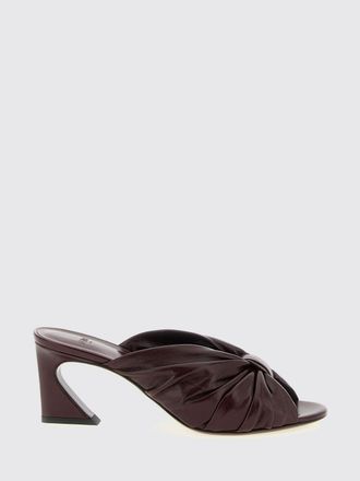 Fendi Sandales &agrave; Talons Femme couleur Bordeaux