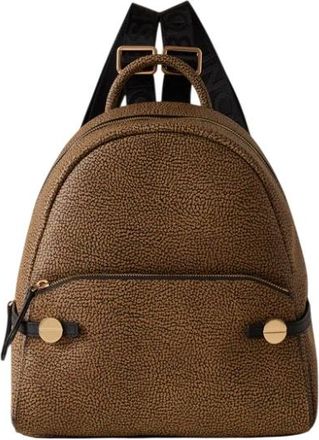 Borbonese Femme, Sacs, Brun, Taille: ONE Size Gemini Medium Backpack