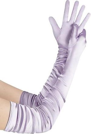 Babeyond Gants en satin pour femme - Gants de coude - Accessoires des ann&eacute;es 1920 - Pour les f&ecirc;tes de Gatsby, les visites dop&eacute;ra, les bals, les f&ecirc;tes dannivers