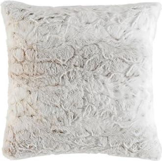 Douceur d'Intérieur Kissen mit abnehmbarem Bezug, 45 x 45 cm, Alaska, Fellimitat/Velours