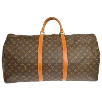 Louis Vuitton unisex, Pre-owned, Brun, Taille: ONE Size Pre-owned Keepall Bandouliere Bag 60