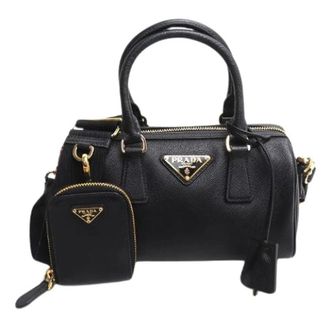 Prada Pre-owned Saffiano Lux 2way Schultertasche - - Pre-owned - Damen - Schwarzk - ONE SIZE