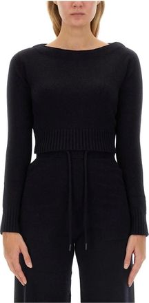 Max Mara Femme, Pulls, Bleu, Taille: 40 FR Pull ray&eacute; en maille