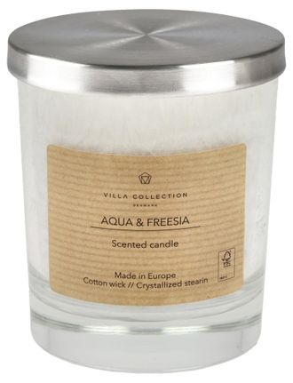 Villa Collection Kras Duftkerze Dia 8,5 x 10 cm Grau