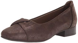 Clarks Ballerines Tilmont Dalia pour Femme, Textile métallique Bronze, 42.5 EU