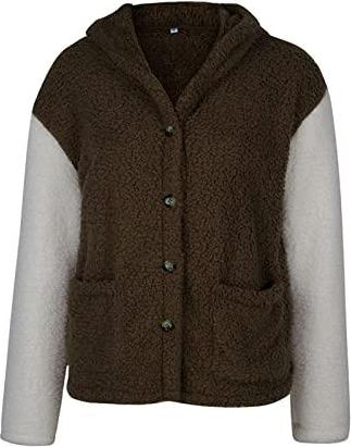 Generic Vestes dhiver longues et &eacute;paisses &agrave; capuche pour femmes 2026, marron, M