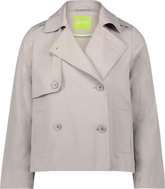 Cartoon Damen Kurztrench mit Taschen 44, Taupe