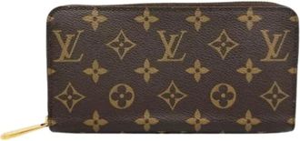 Louis Vuitton Portefeuille long pr&eacute;-poss&eacute;d&eacute; Monogram (bi-pli) - Femme - Pre-owned - Brun - Taille: ONE Size