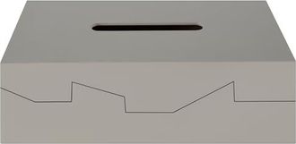 Spirella Kosmetiktücherbox - Box für Kosmetiktücher - Taschentuchbox - Kosmetikbox als Spender oder Halter - Taschentuchspender - Tücherbox ABS 24.8 x 12.8 x 8