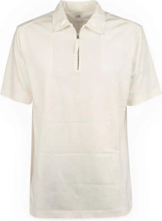 C.P. Company C.p. Company, Homme, Tops, Beige, Taille: M Polo Short Sleeve