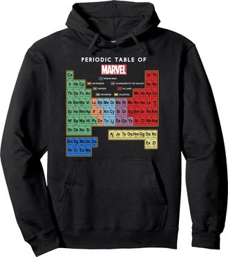 MARVEL Ultimate Periodic Table Of Elements Pullover Hoodie