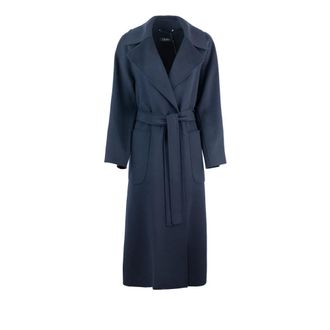 Max Mara Blauer Wollmantel - - Coats - Damen - Blau - XS