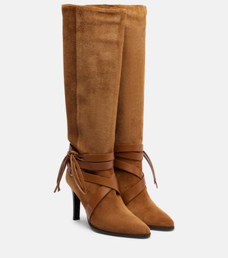 Isabel Marant Stiefel Analui 90 aus Veloursleder