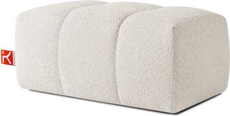 Konsimo Ecksofa RAVIA mit Schlaffunktion, Modern-Stil, Premiumqualit&auml;t aus EU, kompakte Gr&ouml;&szlig;e, Boucl&eacute;-Stoff, ausziehbare Liegefl&auml;che (193x150 cm) (wei&szlig;, Sitzh