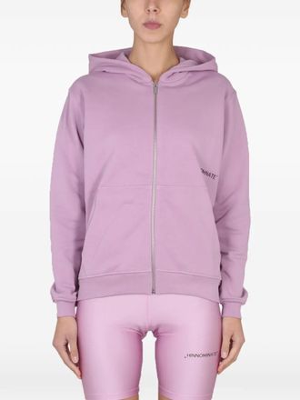 Hinnominate Pullover mit Rei&szlig;verschlusstasche - Violett