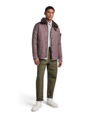G-Star RAW Herren Field Liner Jacke, Purpur (dk Taupe Fungi D21994-C143-4751), S
