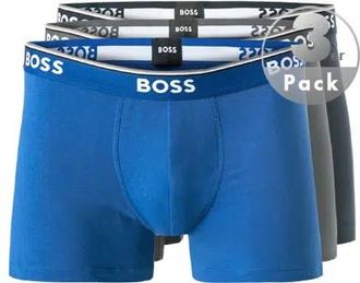 HUGO BOSS Herren Trunks blau Baumwolle unifarben