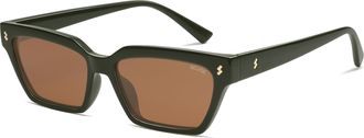 Sojos Trendy polarisierte Katzenauge Sonnenbrille Damen Herren Retro Cat Eye Leichtgewicht Vintage Schürzenjäger Sonnerbrillen mit UV400 Schutz SJ2381