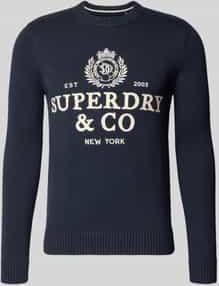 Superdry Strickpullover mit Rundhalsausschnitt