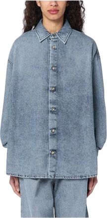 Darkpark Darkpark, Femme, Blouses et Chemises, Bleu, Taille: 38 FR Keanu Oversized Denim Shirt